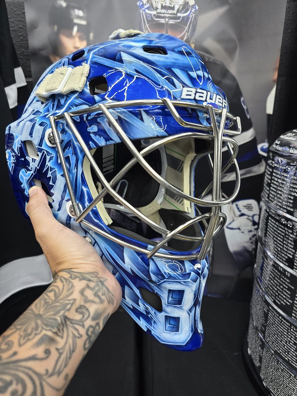 Andrei Vasilevskiy Goalie Mask Game Worn Tampa Bay Lightning – Game ...