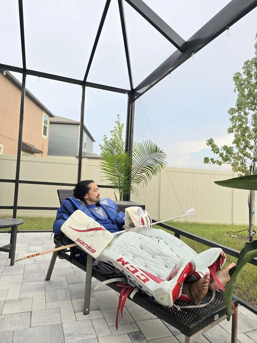 Enjoying Summer in Carey Price Game Worn Goalie Pads – Game Worn Exchange