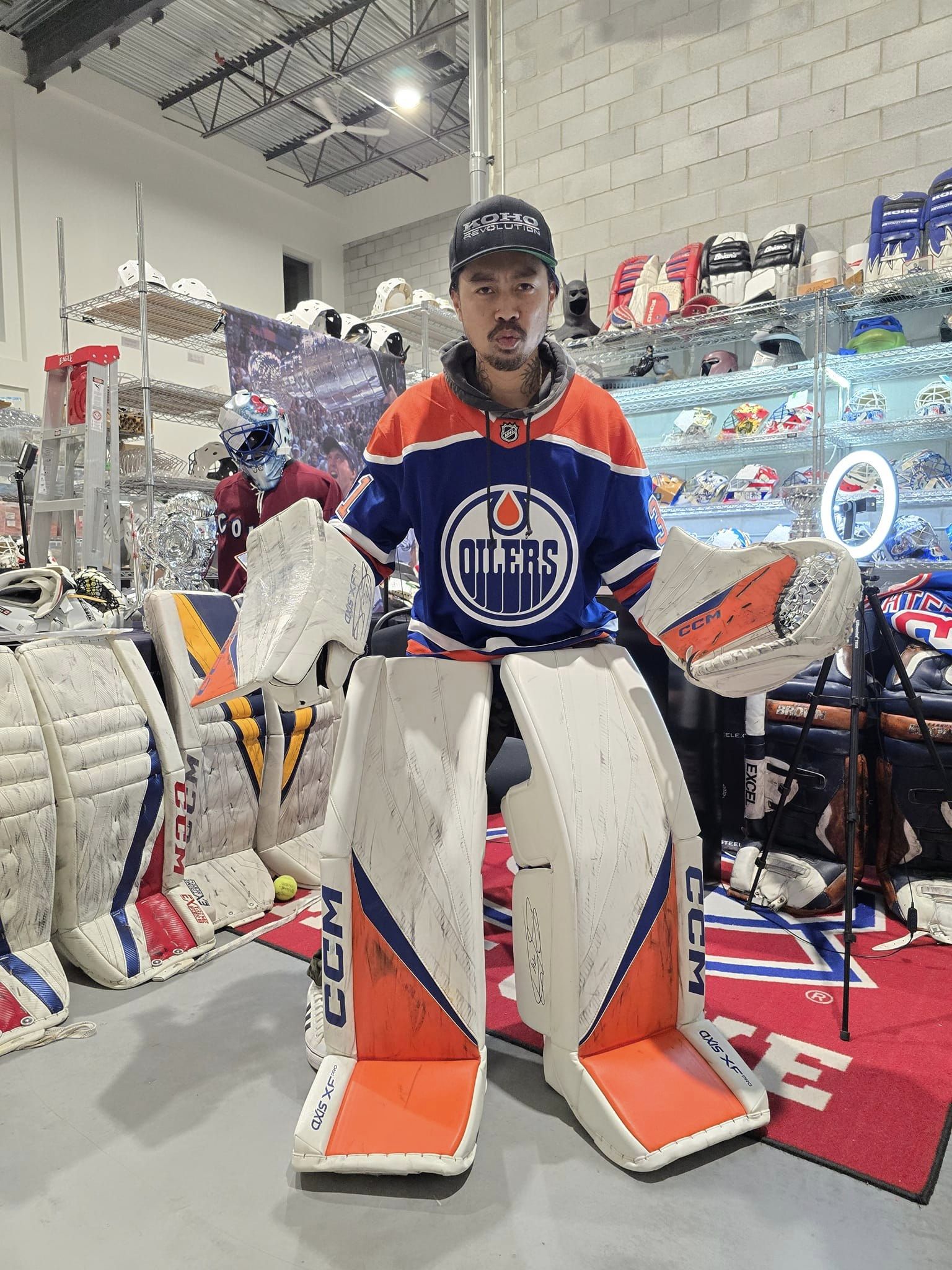 STUART SKINNER EDMONTON OILERS 💙🧡 2023-2024 STANLEY CUP FINALS CCM Goa ...