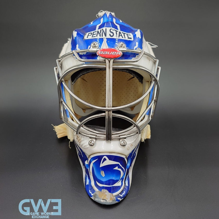 Chris Funkey Goalie Mask Game Worn 2015-16 NCAA Penn State Nittany Lio ...