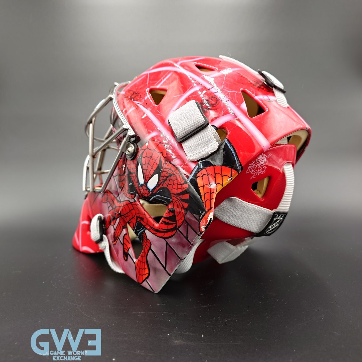 Dusty Imoo Goalie Mask Game Worn Late 1990s Seibu Bears Tokyo and Worl ...