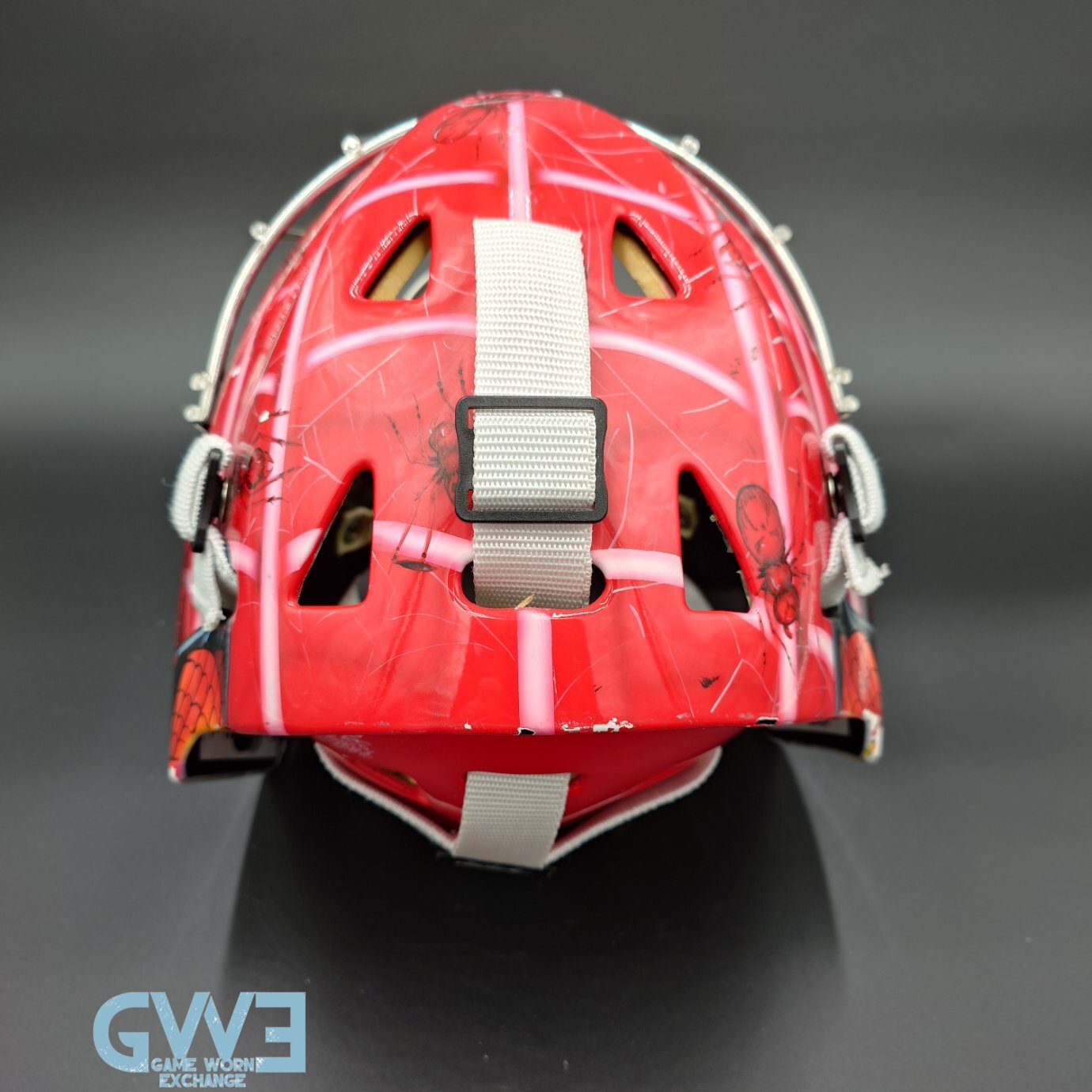 Dusty Imoo Goalie Mask Game Worn Late 1990s Seibu Bears Tokyo and Worl ...