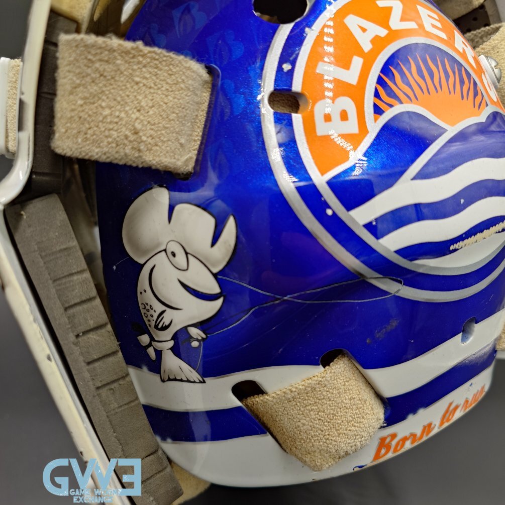 Dylan Ferguson Goalie Mask Game Worn 2017 Kamloops Blazers Bauer Shell ...