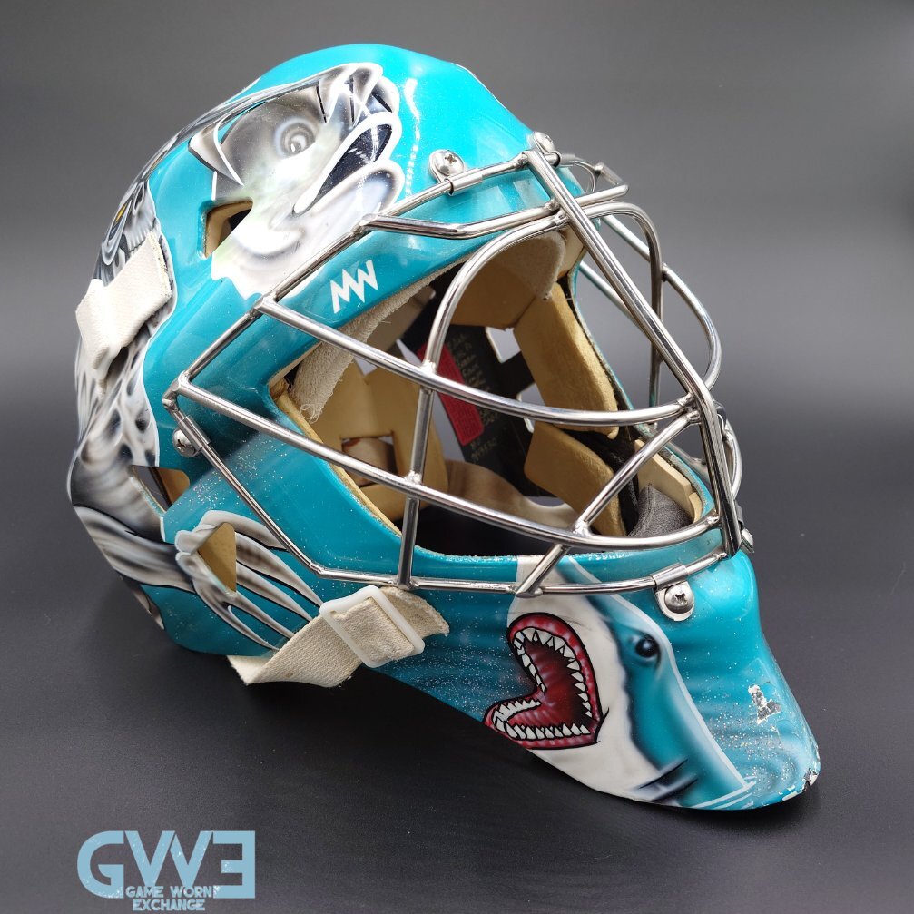Evgeni Nabokov Goalie Mask Game Worn 2002-03 San Jose Sharks by Miska ...