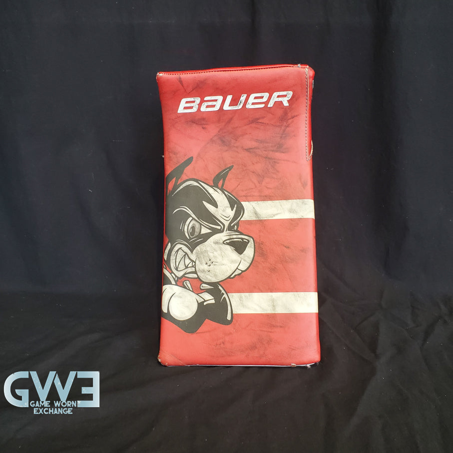 Jake Oettinger Game Worn Used Goalie Pads & Glove Set 2018-19 Boston U ...