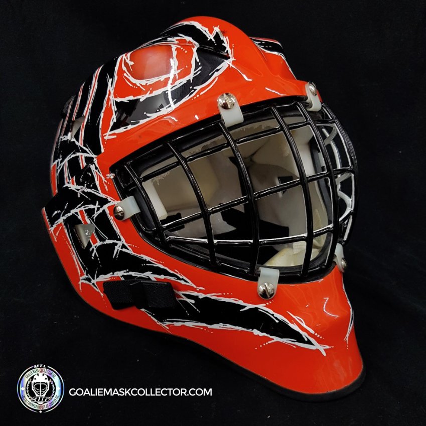 John Vanbiesbrouck Game Worn Goalie Mask Armadilla Philadelphia Flyers ...