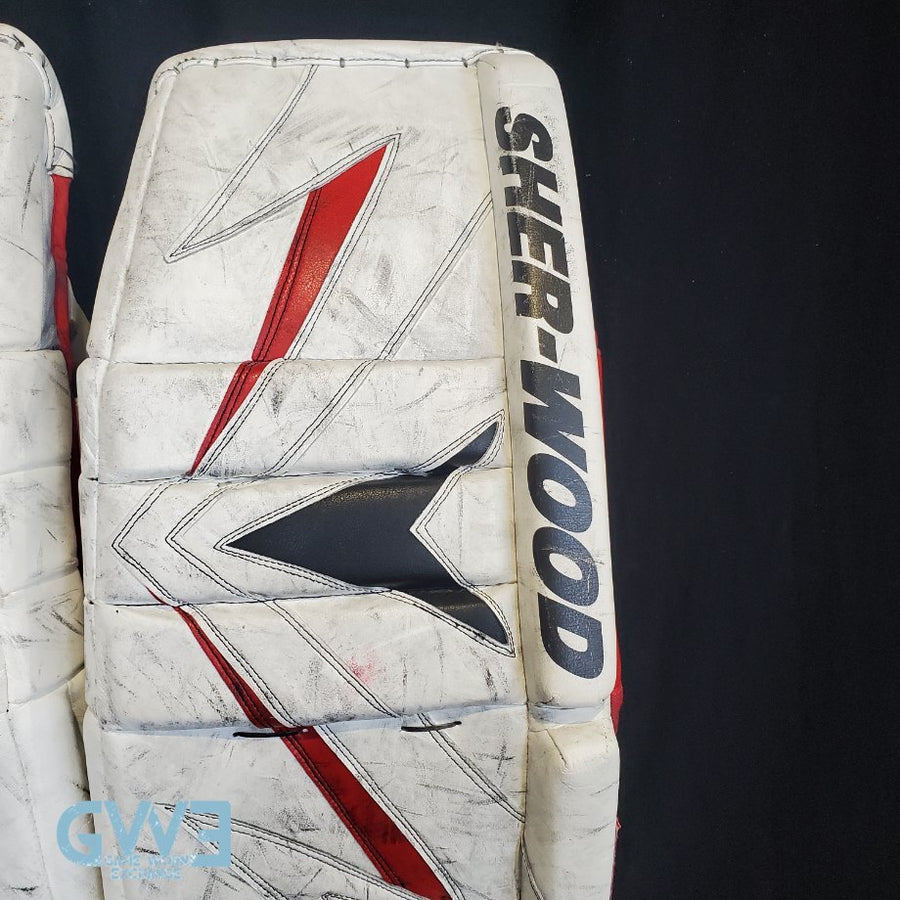 Martin Brodeur Game Worn Used Goalie Pads 2010-11 New Jersey Devils MB ...