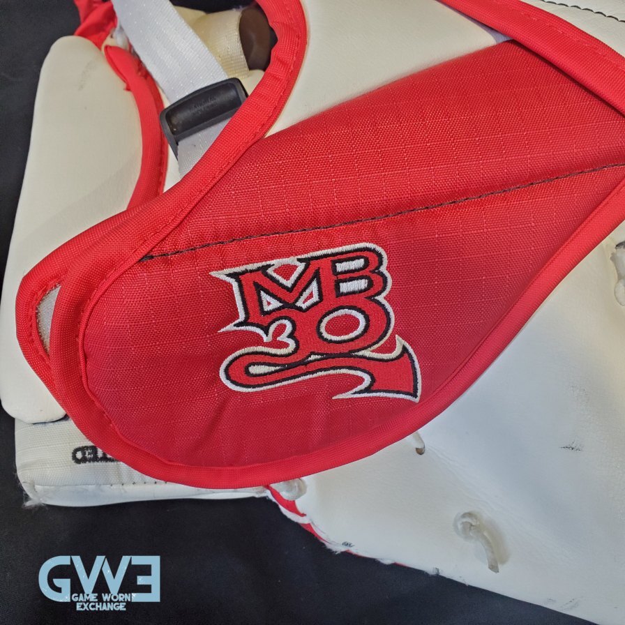 Martin Brodeur Game Worn Used Goalie Pads 2010-11 New Jersey Devils MB ...