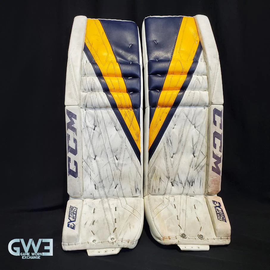 Pekka Rinne Game Used Goalie Pads 2019-20 Nashville Predators Photomat ...